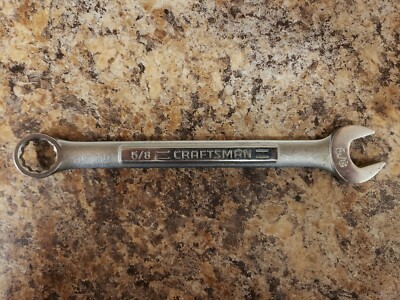 Craftsman Combination 12 Point Box End Wrench 5/8Inch - 44697 Made USA ...