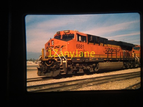 13016 VINTAGE Train Engine Photo 35mm Slide BNSF 6881 ES44C4 SAN BERNARDINO CA | eBay