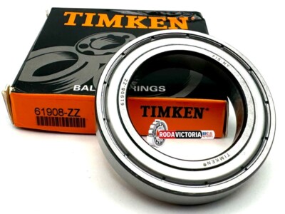 TIMKEN 61908 ZZ C3 DEEP GROOVE BALL BEARING, METAL SHIELDED 6908 ZZ ...