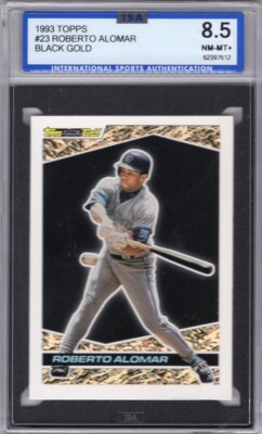 ROBERTO ALOMAR 1993 TOPPS BLACK GOLD #23 HOF 6 ISA 8.5 NMT-MT | eBay