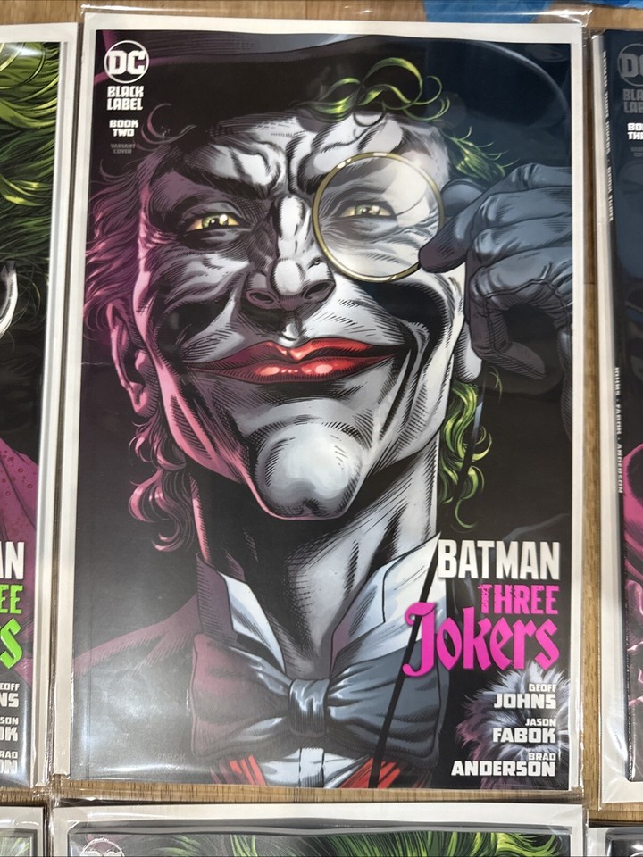 BATMAN THREE JOKERS 1-3 COMPLETE SET NMINT+ PLUS 5 VARIANTS DC BLACK ...