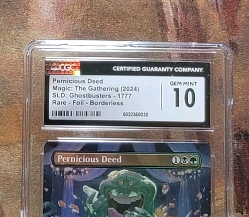 Pernicious Deep Foil MTG Secret Lair Drop Ghostbusters CGC 10 Gem Mint ...