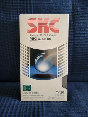 SKC Super HQ Library Grade T-120 VHS Tape. NOS/Sealed | eBay