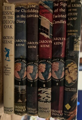 Vintage Nancy Drew Books Lot - 6 Titles - Publishing Dates Range From ...