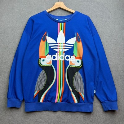 ADIDAS FARM RIO Sweatshirt Women UK 12 Toucan Originals Parrot Birds ...