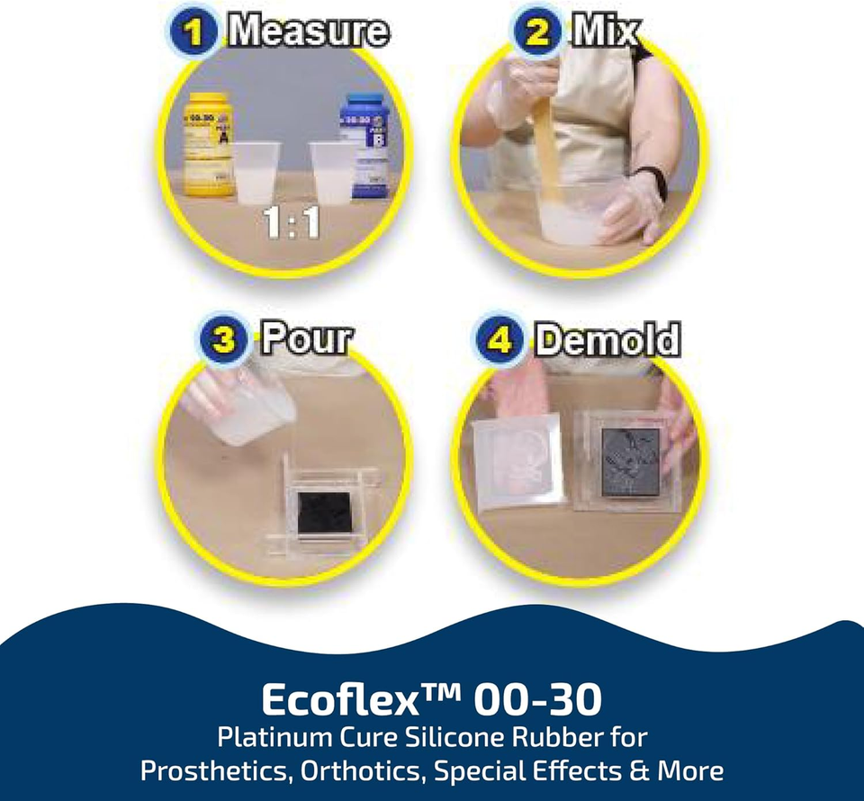 Ecoflex™ 00-30 Super-Soft, Platinum Cure Silicone Rubber - Pint Unit | eBay