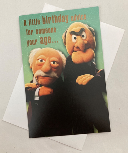 Muppets Critics Statler & Waldorf Aging Birthday Greeting Card Jim ...