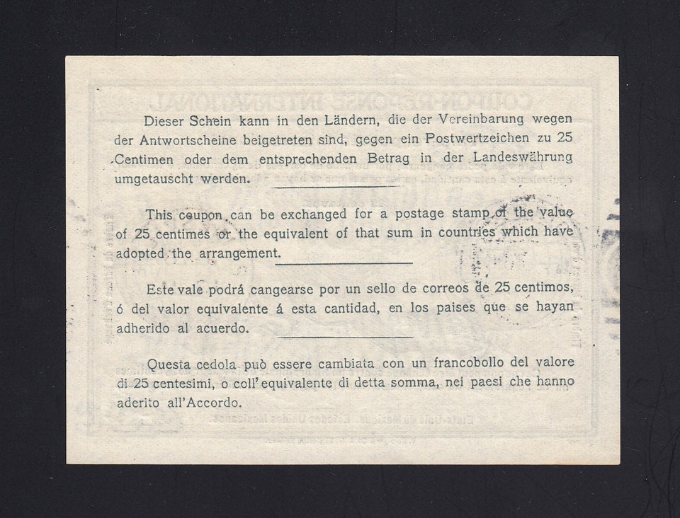 MEXICO: EARLY 12c INTERNATIONAL REPLY COUPON - IRC | eBay