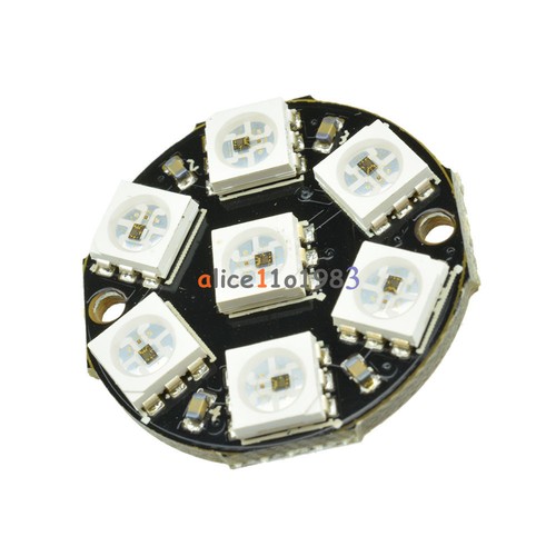 5PCS 7-Bit WS2812 5050 RGB LED Ring Round Decoration Bulb Arduino | eBay
