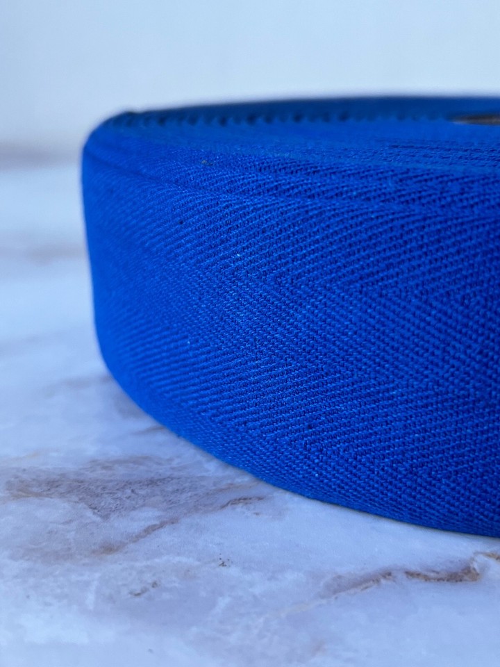 French 100% Cotton Wide Webbing Twill Tape 50mm Wide - sold by the ...