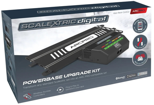 Scalextric ARC PRO Lap Digital Powerbase W/ Transformer & 2 Controllers ...