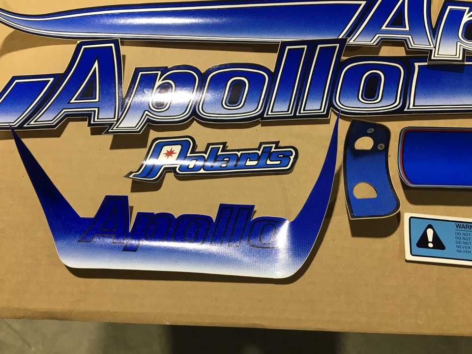 NOS Polaris Hood Tunnel Warning Dash Decals 80 Apollo 340 Vintage ...