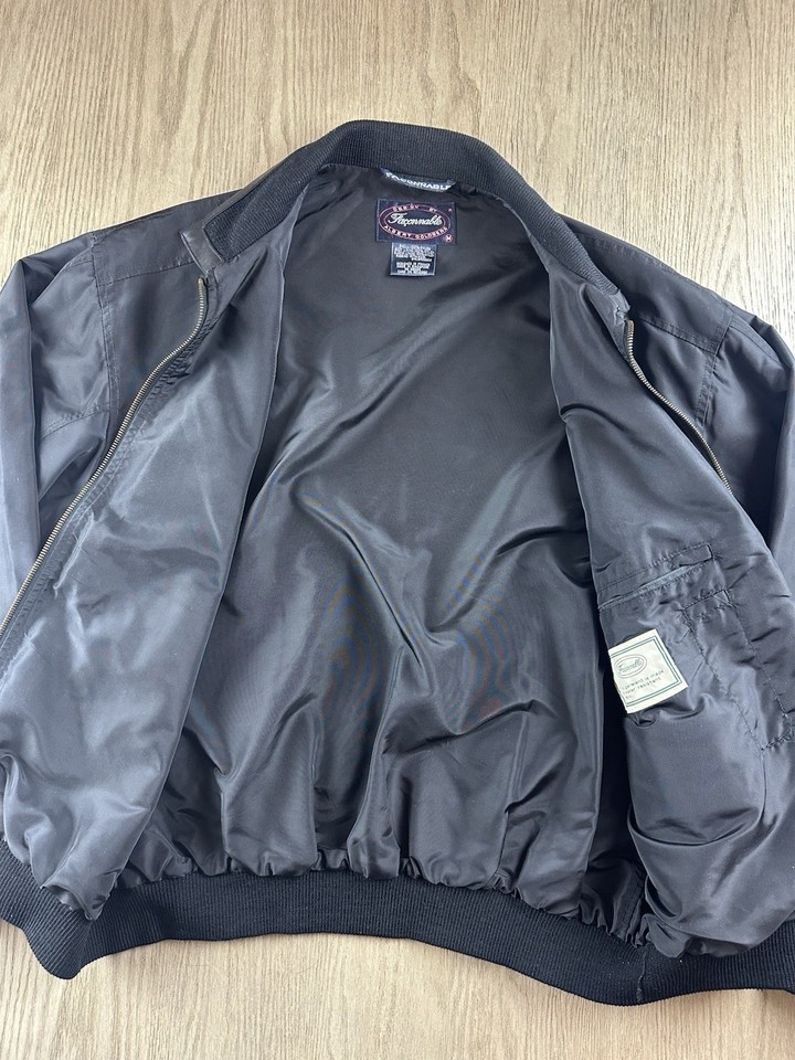 Vintage 90s Faconnable Albert Goldberg Men's Bomber Jacket | Medium ...