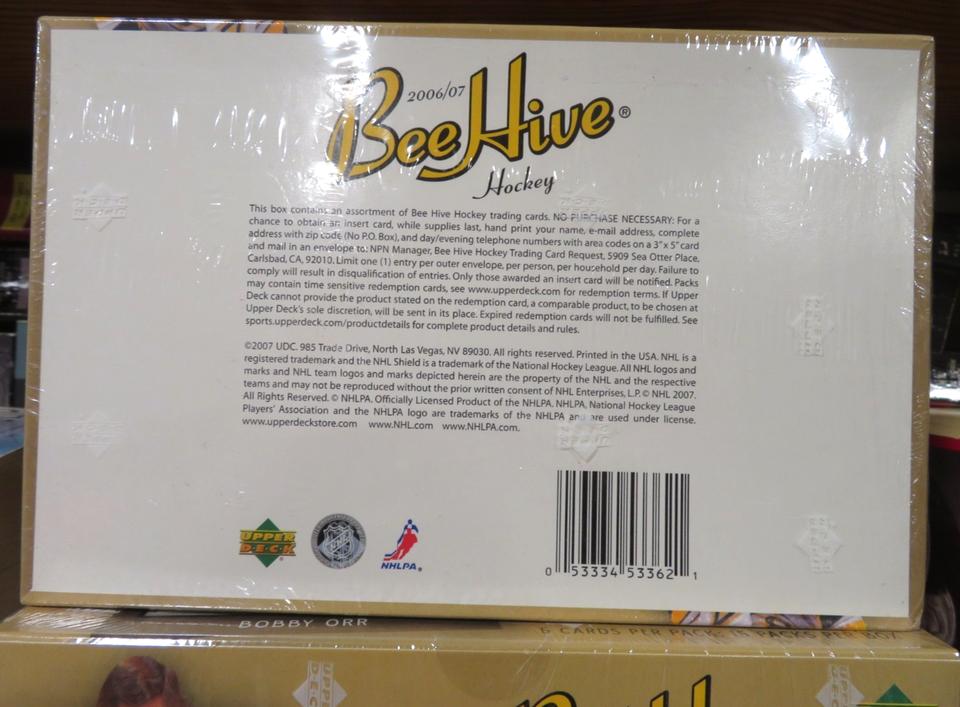 2006-07 Upper Deck BEE HIVE Hockey One Sealed Hobby Box, Rookies! | eBay
