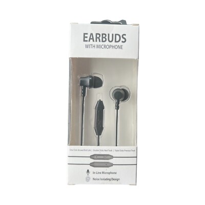 Earbuds With Microphone for cell phone Ear Piece With Micro NEW | eBay