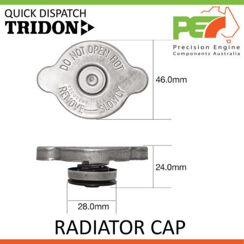 TRIDON Radiator Cap For Nissan Sunny B15 (NZ Only) 1.5L QG15DE 4 Cyl ...