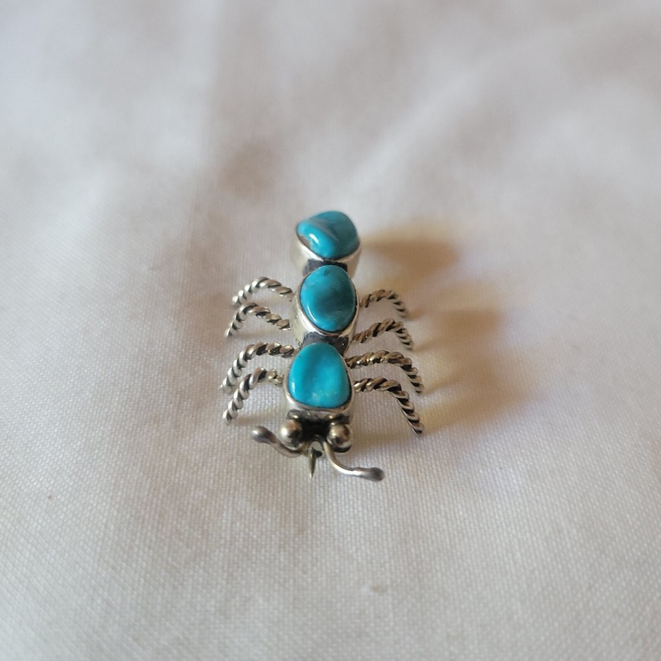 vintage sterling silver turquoise pin brooch | eBay