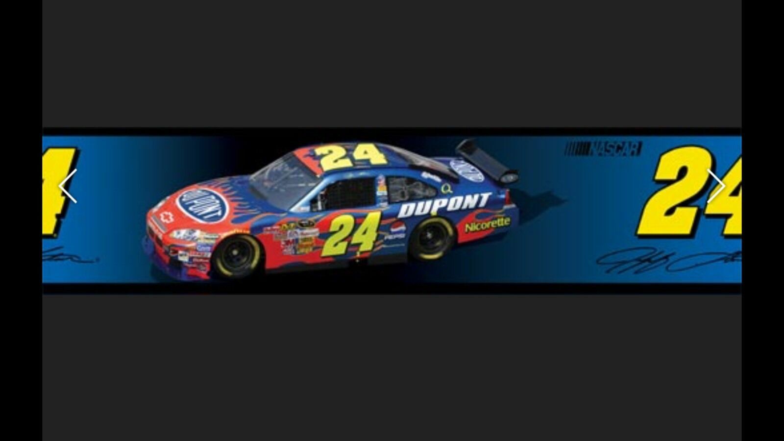 Jeff Gordon Nascar #24 Peel & Stick Wallpaper BORDER 5" X 15' | eBay