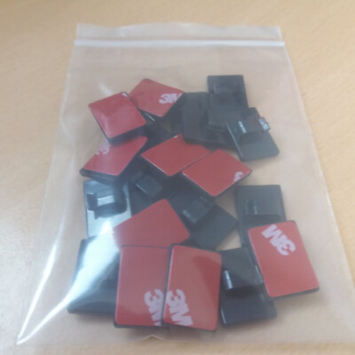 3M Self Adhesive Cable clips Wire Holder for Car camera Dashcam 20pcs ...