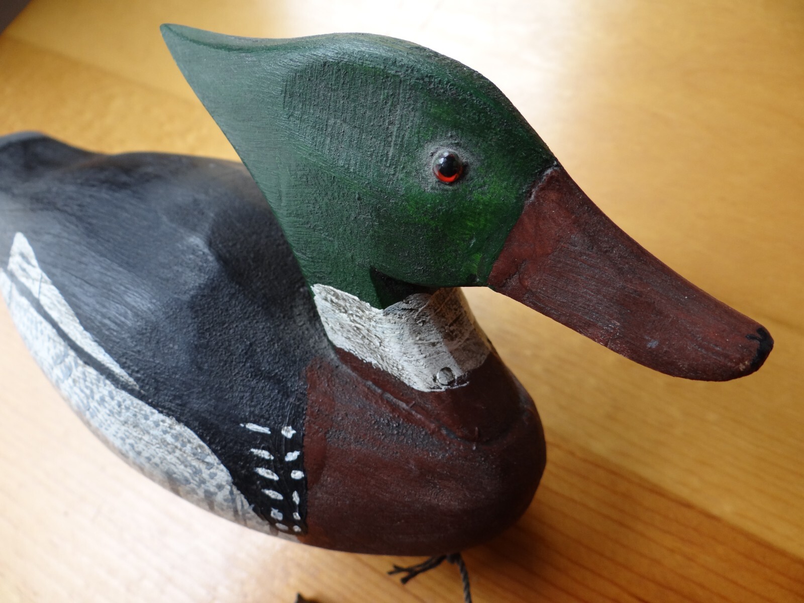 Ardell Waterfield MINIATURE DUCK DECOY Stamped A. Waterfield Knotts ...