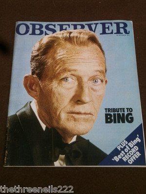 OBSERVER - BING CROSBY - OCT 30 1977 | eBay