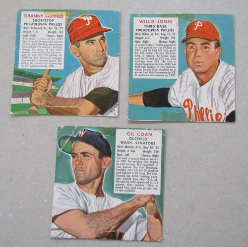 1952 Red Man Baseball Card Lot (filler condition) | eBay