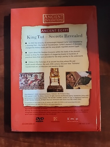 ANCIENT CIVILIZATIONS: King Tut Secrets Revealed | History Channel DVD ...