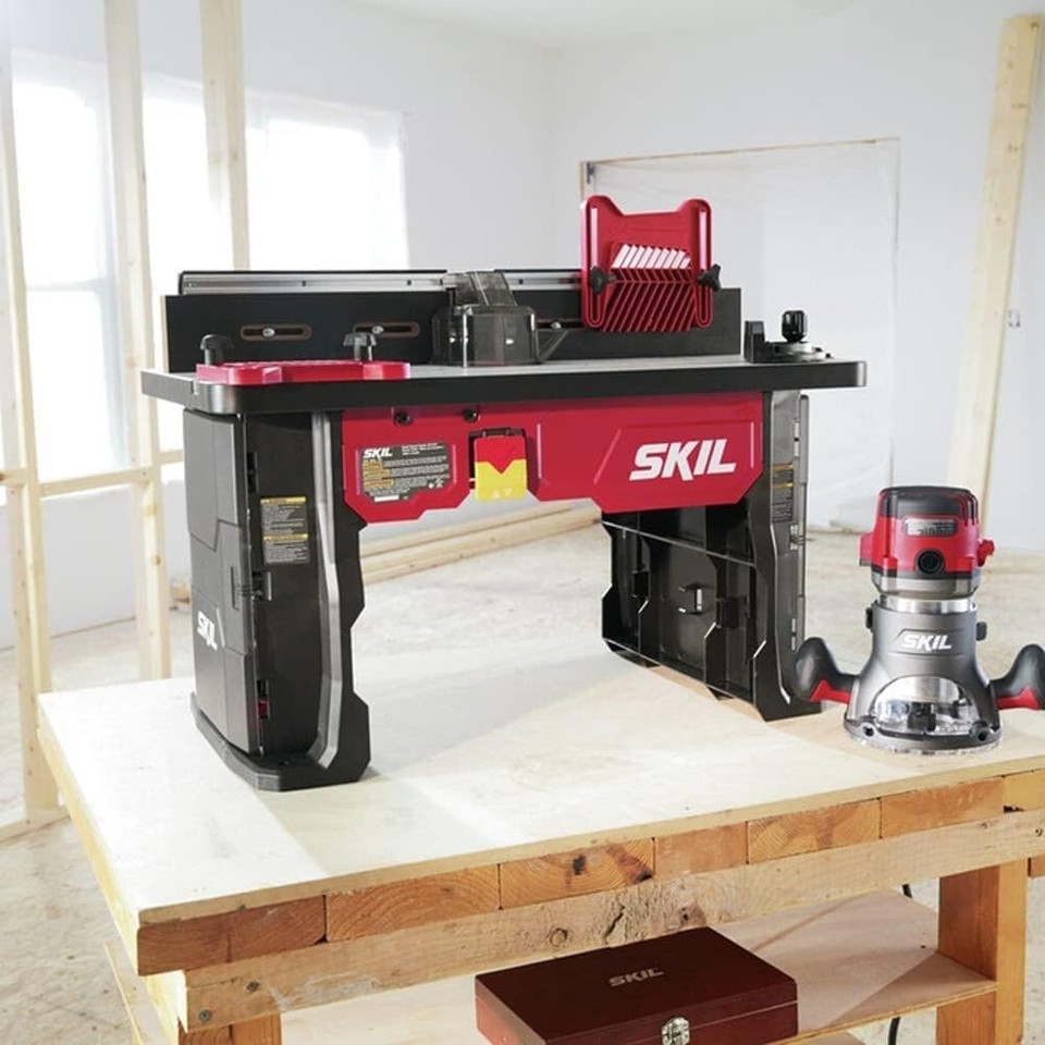 SKIL RT1323-01 Router Table and 10Amp Fixed Base Router Kit | eBay