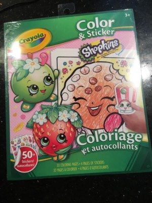 Crayola Shopkins Color & Sticker Book Craft MYTODDLER New | eBay