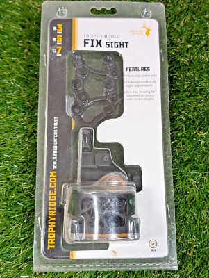 Trophy Ridge Sight FIX 7 Pin Sight Right Hand .019 w/ Sight Light AS907 ...