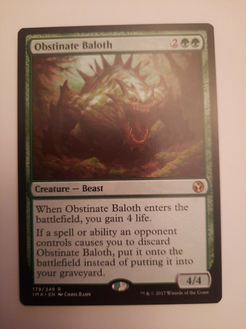 MTG Obstinate Baloth Iconic Masters 179/249 Regular Rare for sale ...