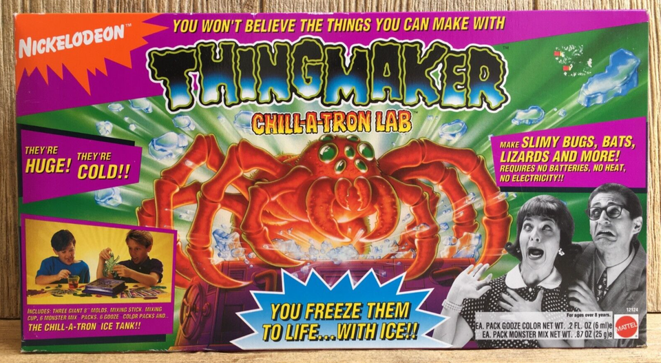 Mattel Nickelodeon Thing Maker Chill-A-Tron Lab Slimy Bugs Bats More ...