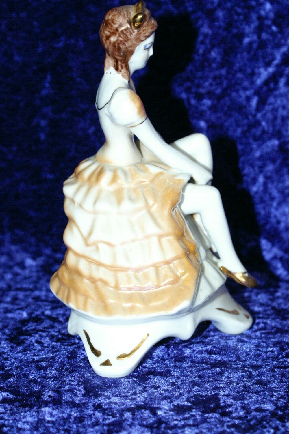 Vintage Stipo Dorohoi Porcelain Gold Trimmed Ballerina Figurine | eBay