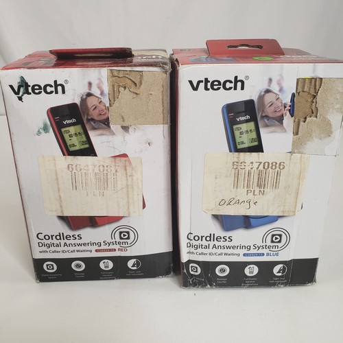 Lot of 2 VTech CS6929 Cordless Answering System with Caller ID Call ...