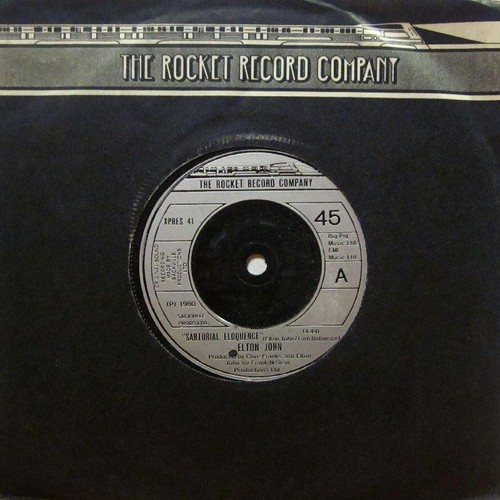 Elton John(7" Vinyl)Sartorial Eloquence-Rocket Record Company-XPRES 41-UK-VG/Ex | eBay