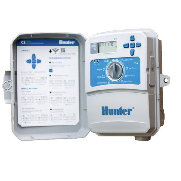 Hunter X2 6-Station Controller with 120V Internal Transformer and Plug ...