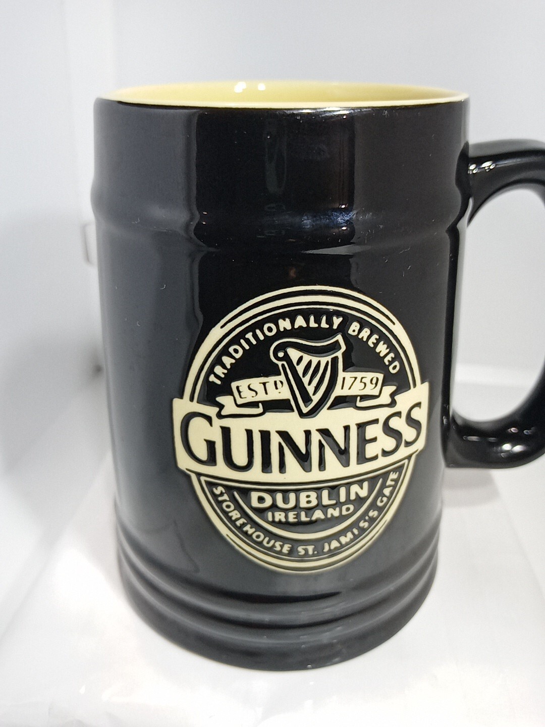 GUINNESS STOUT BEER MUG. GUINNESS BEER STEIN MUG. GUINNESS DECO MUG ...