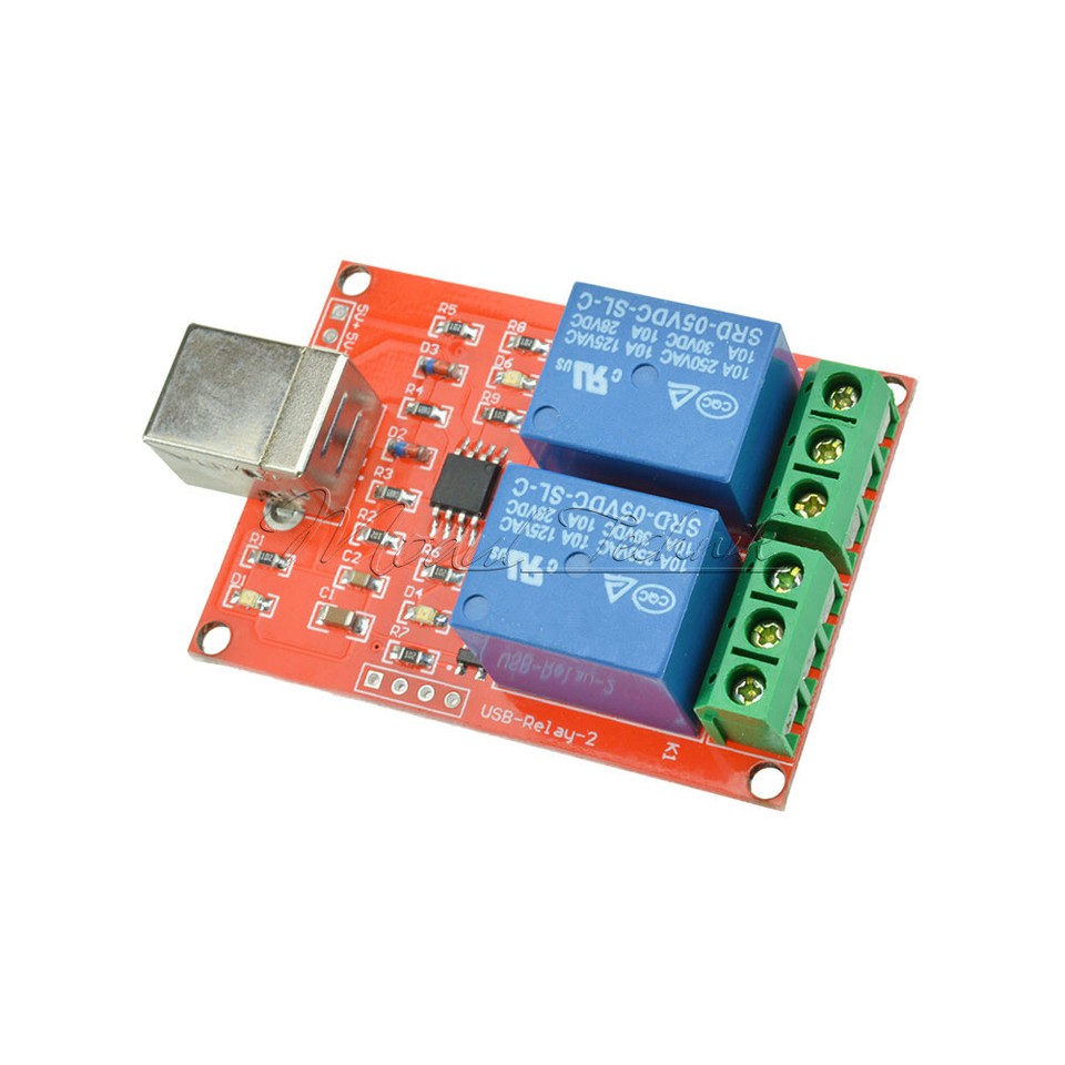 5V USB Relay 2 Channel Programmable Computer Control For Smart Home New ...