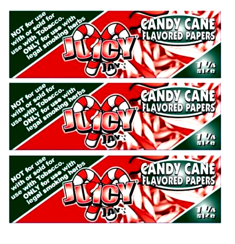 3x Juicy Jay's Candy Cane 1 1/4 Rolling Papers Free USA Shipping! | eBay