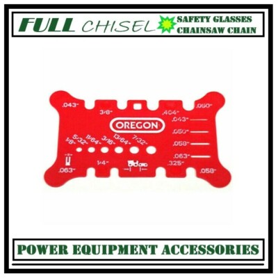 Genuine Oregon Tool For Measuring Pitch Gauge File Size For Chainsaw ...