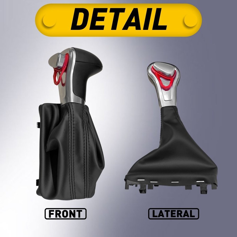 Gear Shift Knob Shifter Leather Gaiter Boot Cover Black For 2004-2015 ...