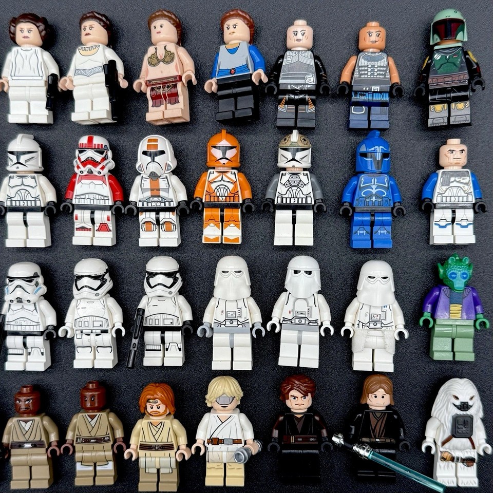 LEGO Star Wars Minifigures Lot HUGE 75+ Figures Clones Troopers, Jedi ...