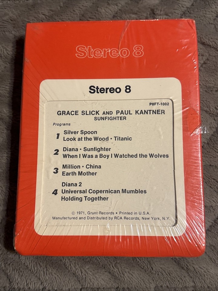 (4) 8 Track Tapes Poco Carole King Eric Burdon Paul Kantner & Grace ...