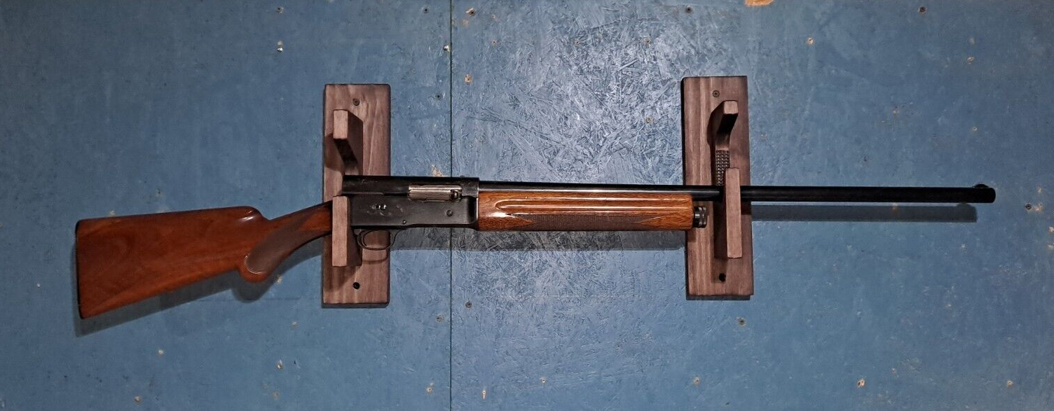 1 Gun Wall Rack Wood Shotgun/Rifle/Muzzleloader/Flintlock/Sniper/No ...
