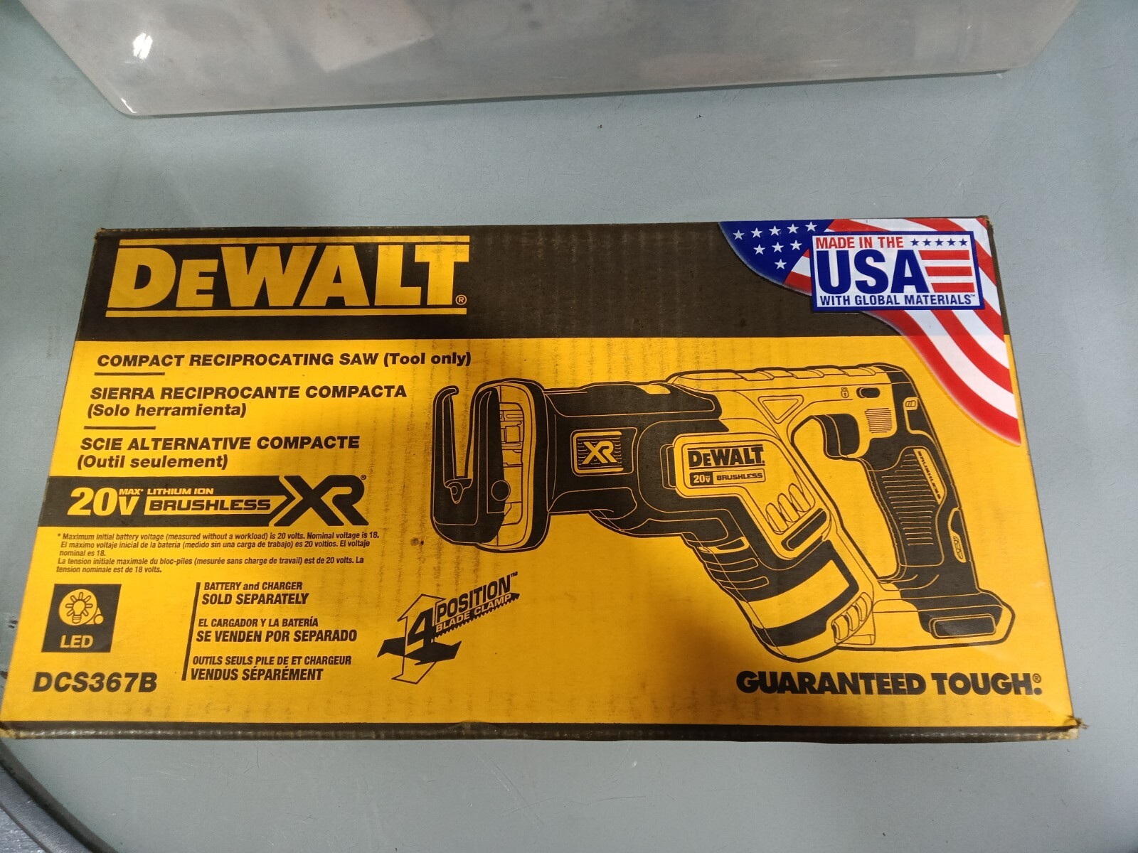 DeWalt DCS367B 20V MAX XR Brushless Compact Reciprocating Saw (Tool ...