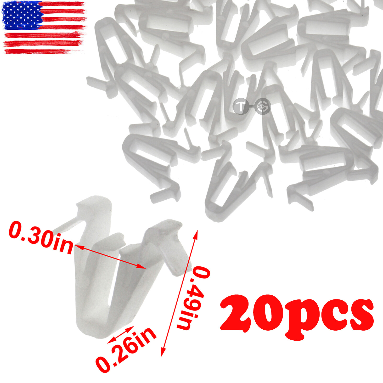 20x Repair Fastener Hold Door Garnish Moulding Clips for Toyota 67771 ...