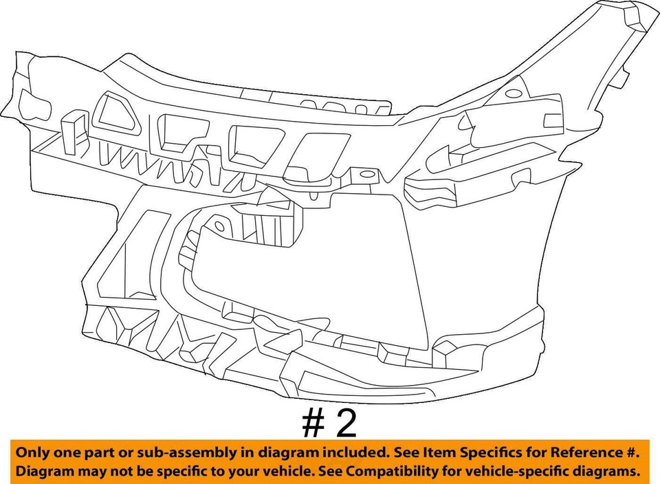 BMW OEM 22-25 430i Gran Coupe Bumper Components-Cover Support ...