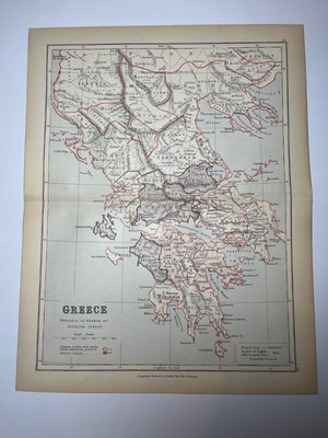 Pre-1900 - Map Of Ancient Greece