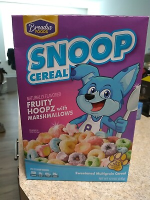 Post Snoop Cereal Broadus Foods Snoop Dogg Fruity Hoopz | eBay