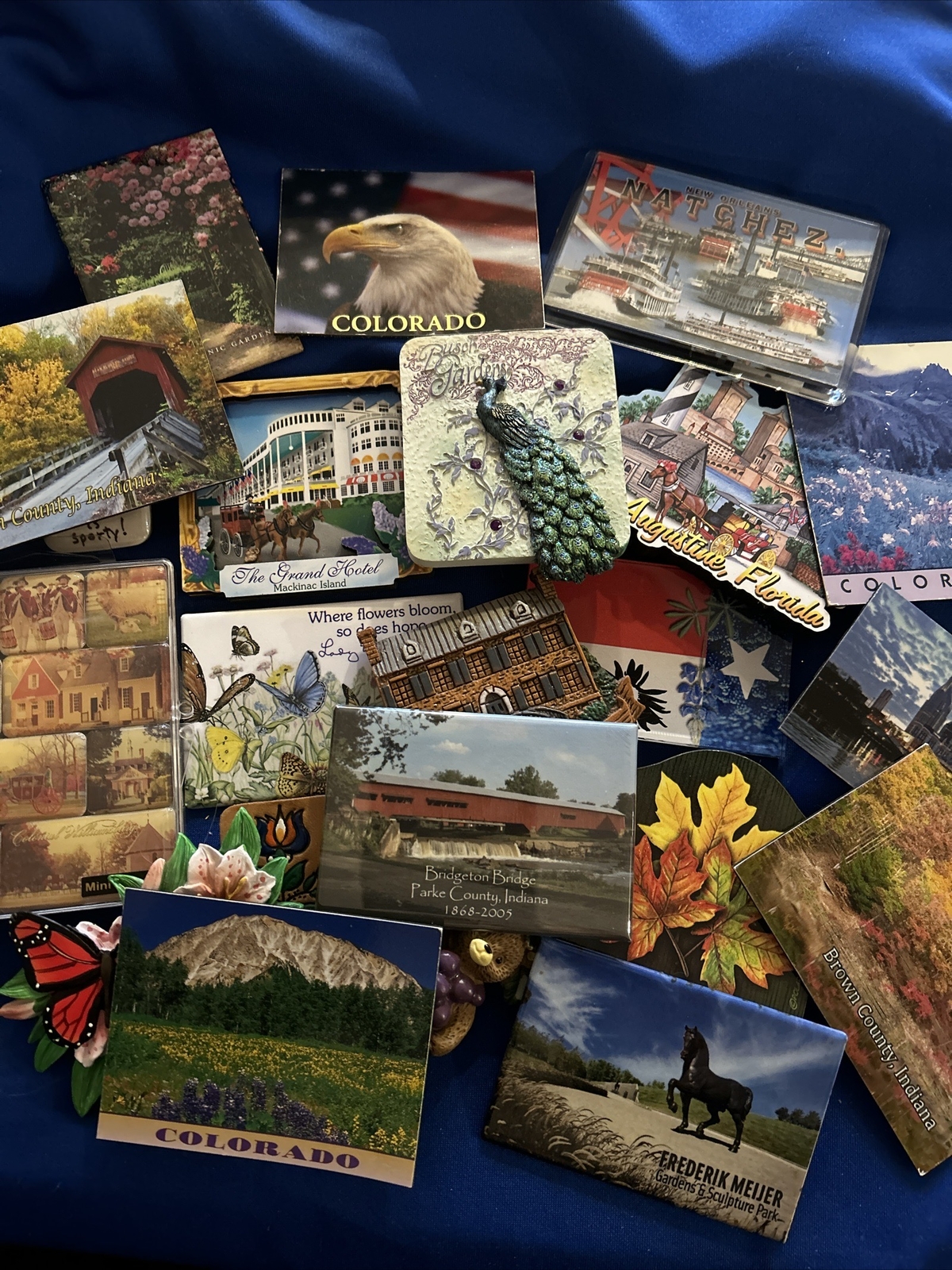 USA Travel Assorted Magnet Lot 20+ Colorado Texas, Georgia scenery ...